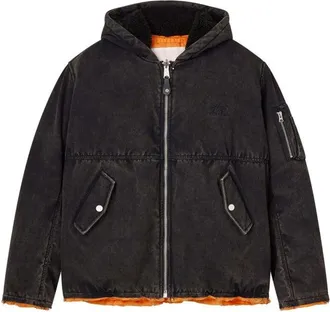 Purple Aphb Hooded Jacket - Black