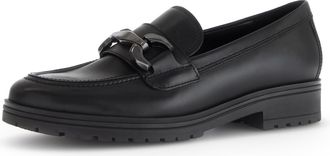 Gabor Damen Slipper, Frauen Slip On,Best Fitting,Loafer,College Schuhe,Businessschuhe,Slip-ons,Mokassins,Slides,schwarz(Altsilber),37.5 EU / 4.5 UK