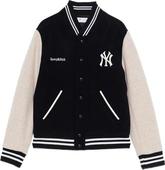 Sporty & Rich Logo Striped Jacket