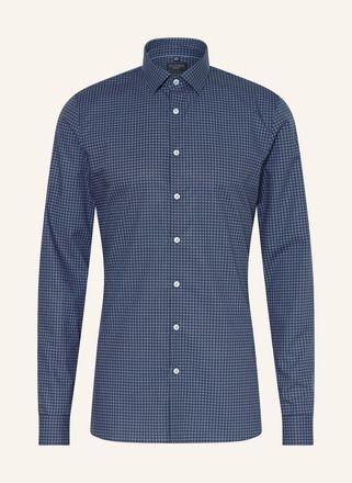 Olymp Hemd No. Six Super Slim Mit Extralangem Arm blau