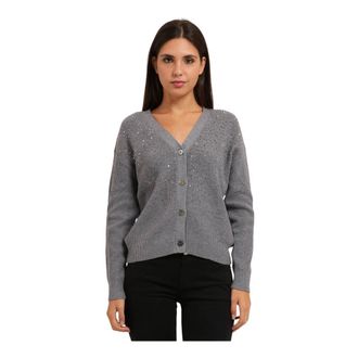 Gaud&igrave; V-Ausschnitt Strickjacke - - Knitwear - Damen - Grau - L