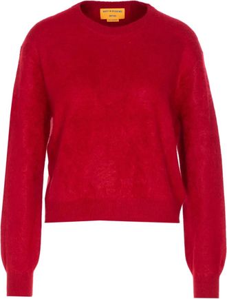Guest In Residence pull en cachemire à col rond - Rouge