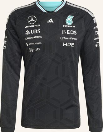 adidas Mercedes - Amg Petronas Formula 1 Team Authentic Lang&auml;rmeliges Fahrertrikot schwarz