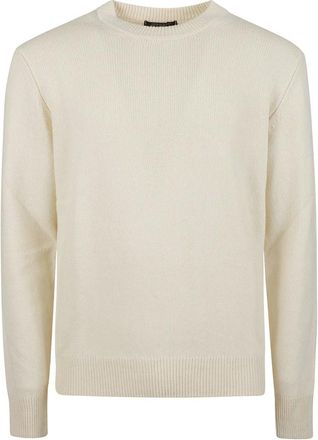 Aragona Pull Col Rond - Homme - Pulls - Blanc - Taille: M