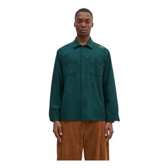 Undercover Relaxed Shirt - - Shirts - Herren - Gr&uuml;n - L