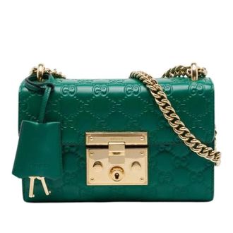 Gucci Pre-owned Padlock Umh&auml;ngetasche - - Pre-owned - Damen - Gr&uuml;n - ONE SIZE