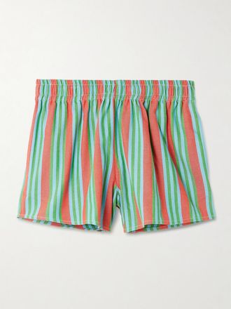 Marrakshi Life Striped Cotton Shorts - Multi
