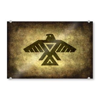 artboxONE Acrylglasbild 30x20 cm Reise Anishinabe Thunderbird Bild hinter Acrylglas - Bild Ojibwe Donnervogel Ojibwe