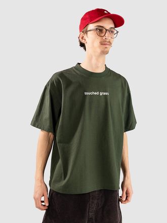 A.Lab Touched Grass Cropped T-Shirt forest green