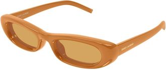 Saint Laurent Shade Plump - - Accessories - unisex - Braun - 53 MM