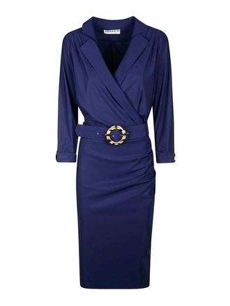 La Petite Robe Di Chiara Boni Robe Au Genou - Bleu