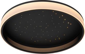 Lucide ESTREJA - Deckenleuchte - &Oslash; 40 cm - LED 3 StepDim - CCT - 2500K/3000K - Schwarz