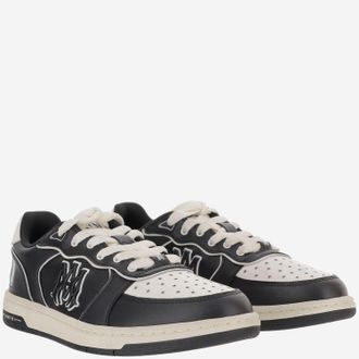 Amiri Mens Leather Sneakers Black Trainers