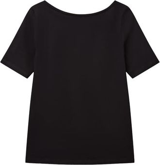 Benetton T- Shirt 3fjhd109k, Noir, Small Femmes