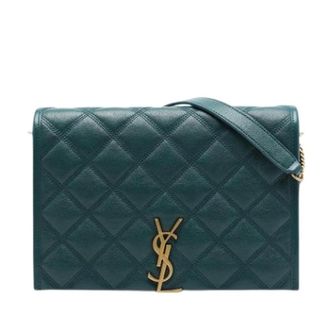 Saint Laurent Pre-owned Becky Shoulder Bag - Femme - Pre-owned - Vert - Taille: ONE Size