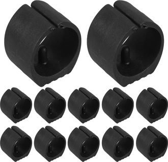 Valiclud 12 St&uuml;ck Stuhlbeinschoner Kunststoff Bodenschutz rutschfest Stuhlbein&uuml;berz&uuml;ge Universell F&uuml;r B&uuml;rost&uuml;hle Schwarzer Stuhlfu&szlig;schutz