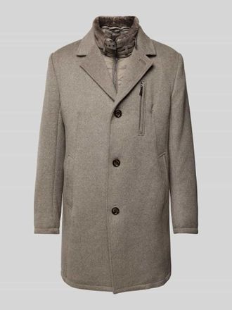 Gimos Mantel aus Lanawoll-Mix mit abnehmbarem Stehkragen