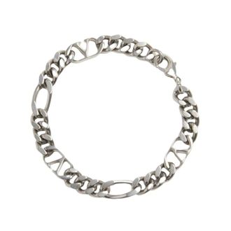 Valentino Garavani unisex, Accessoires, Gris, Taille: M L Chain Bracelet