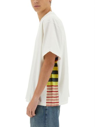 Bottega Veneta Checked Cotton Jersey T-Shirt - White