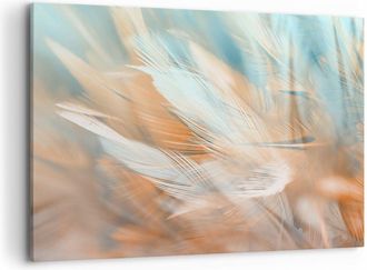 Arttor Wandbilder Dekoration Wohnzimmer Empfindlich Gefieder Minimalismus Bilder auf Leinwand 120x80cm Leinwandbild Schlafzimmer Deko Wand Kunstdruck Art Gro