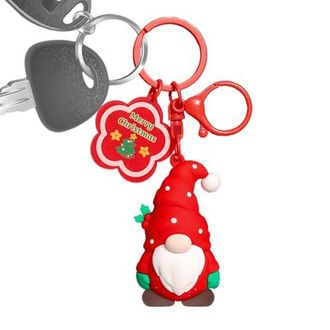 Generic Porte-cl&eacute;s P&egrave;re No&euml;l - Breloque de sac de dessin anim&eacute;, porte-cl&eacute;s, breloque de No&euml;l pour voiture, ou | Porte-cl&eacute;s mignon P&egrave;re No&euml;l pour filles, femme