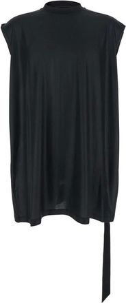 Rick Owens Homme, Tops, Noir, Taille: S T-shirt sans manches &agrave; col rond