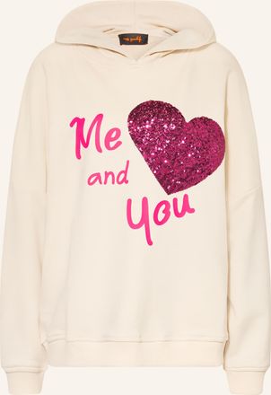 Miss Goodlife Miss Goodlife Hoodie Mit Pailletten beige