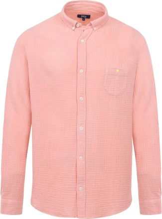 Gilis Gilis, Homme, Chemises, Rose, Taille: M Chemise en Gaze de Coton