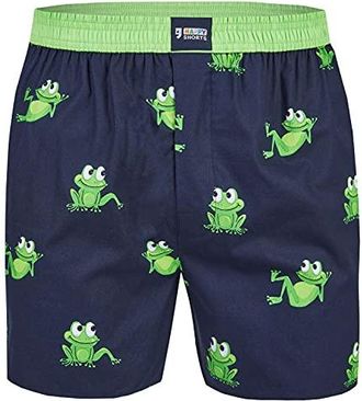 Happyshorts Boxer am&eacute;ricain pour Homme - Motif Grenouille, Prince Frog, L