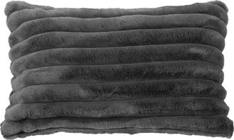 Gözze Kissen - Anthrazit - 30 x 50 cm - mit Reißverschluss - Breitcordoptik