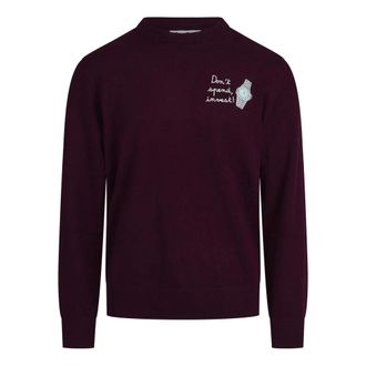 MC2 Saint Barth Pull-over Heron Light &agrave; col rond - Homme - Pulls - Rouge - Taille: L