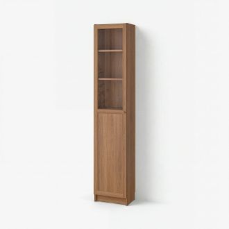 IKEA BILLY / OXBERG B&uuml;cherregal mit Paneel-/Vitrt&uuml;r