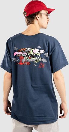 Santa Cruz X Stranger Things Eddie Slasher T-Shirt blue dusk
