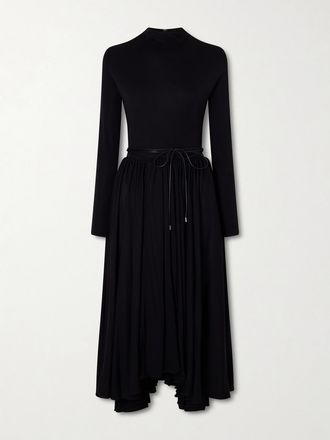 Alaia Robe Midi En Jersey - Noir