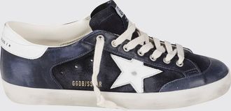 Golden Goose Super-Star Leder-Sneaker mit Used-Effekt und Kontrast-Stern