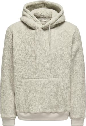 Only & Sons Onsemilio Reg Teddy Hoodie Sweat Vd