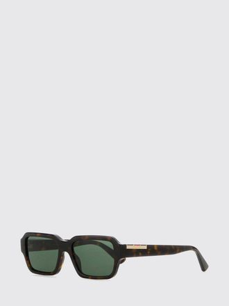 Gucci Lunettes de soleil rectangulaires en ac&eacute;tate &eacute;caille de tortue avec logo grav&eacute;