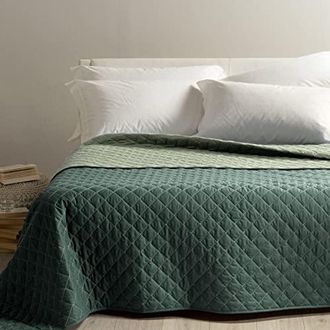 Caleffi Tagesdecke - Leichte Steppdecke f&uuml;r Fr&uuml;hling und Sommer, Bett&uuml;berwurf aus Mikrofaser, Waschbar & Atmungsaktiv, Ideal als &Uuml;berwurfdecke f&uuml;r Bett oder S