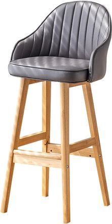 Generic Barhocker, K&uuml;cheninsel-Thekenst&uuml;hle, Holzgestell, Tragkraft 150 kg, gepolsterter hoher Barhocker