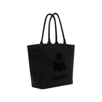 Isabel Marant Petit sac cabas Yenky &agrave; logo brod&eacute; en coton