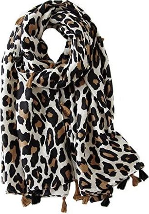 GFM Foulard imprimé animal - Léopard Guépard, LPDSCF-05, L