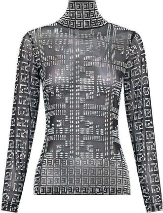 Camilla haut à col roulé - Noir