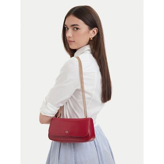 Calvin Klein Handtasche Calvin Klein Ck Convertible Chain Small Bag LV04F3172G Rot