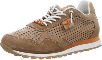 Cetti Baskets Basses Luxe en Cuir perforé Beige à Semelle Running et Lacets élastiqués - Taille 44