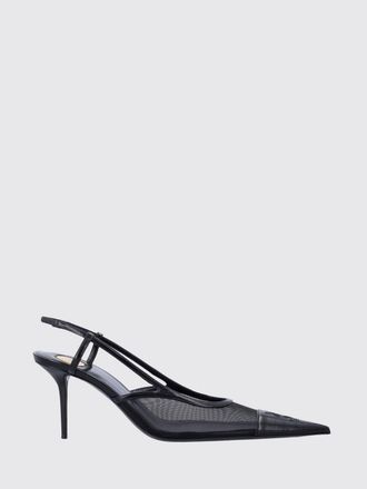 Saint Laurent Escarpins slingback Ren&eacute;e en cuir &agrave; talon moyen