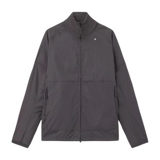Stone Island Texturierte Zip-Jacke - - Jackets - Herren - Grau - L