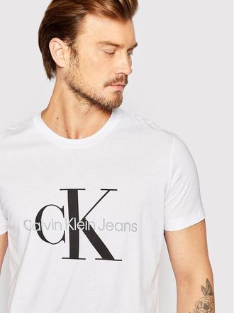 Calvin Klein Jeans T-Shirt J30J320935 Weiß Slim Fit