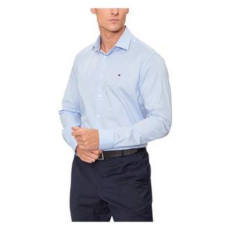 Tommy Hilfiger Homme, Chemises, Bleu, Taille: XL CL - Flex Poplin SF