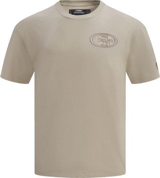 Pro Standard Mens NFL San Francisco 49Ers Neutral Short Sleeve Tee Taupe XL