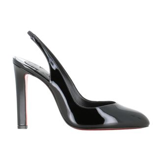 Christian Louboutin Fannylove Sling 100 Patent - - Shoes - Damen - Schwarzk - 37 1/2 EU